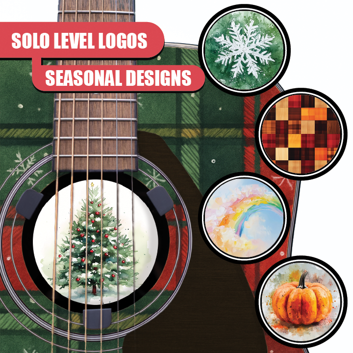Seasonal Level Logos | Custom Acoustic Guitar Feedback Busters