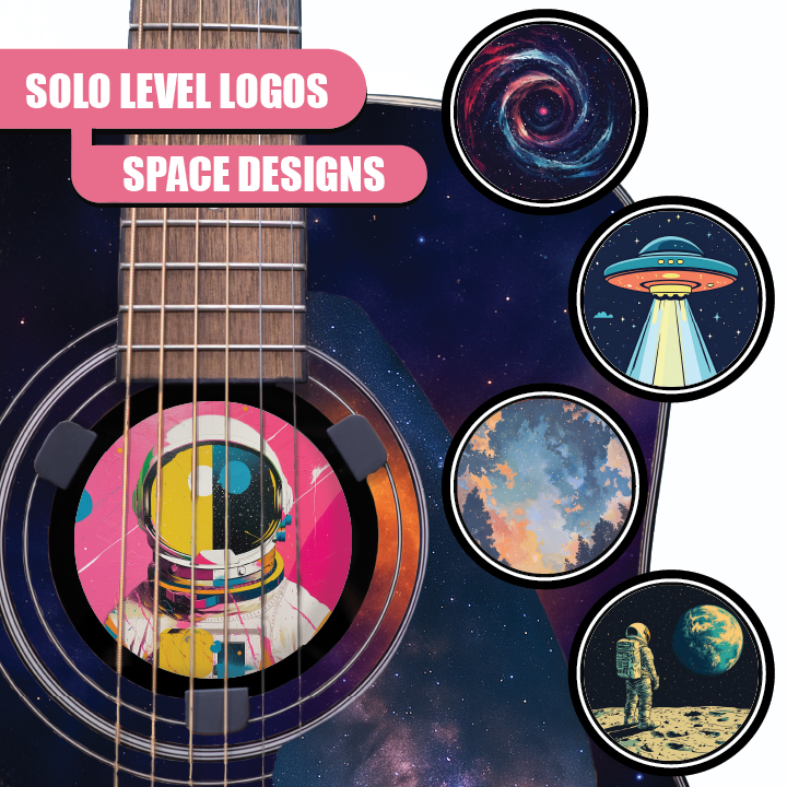 Stock Level Logos | Custom Acoustic Guitar Feedback Busters